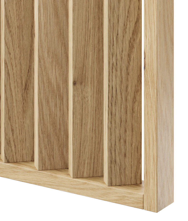 Dělící lamelová stěna s podstavcem - volně stojící, 990 x 2005 mm, (MDF ...